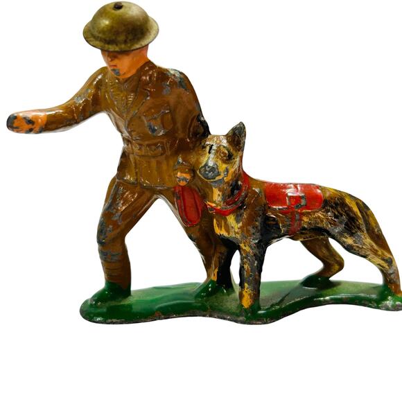 Barclay | Toys | Vintage 93s Cast Lead Barclay Army Soldier With German ...